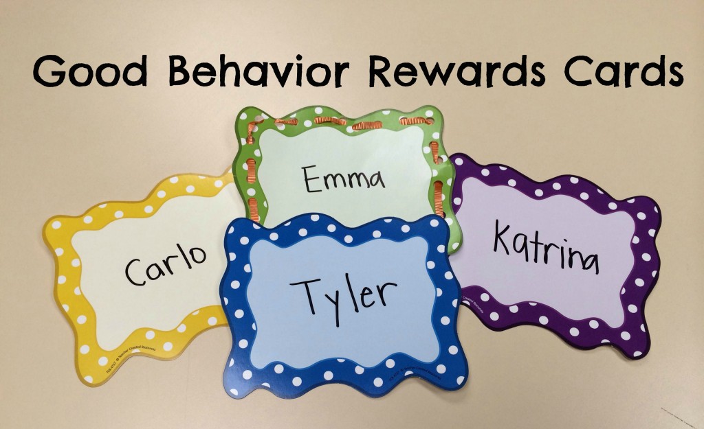 Good Behavior Rewards Cards – Teacher Created Tips