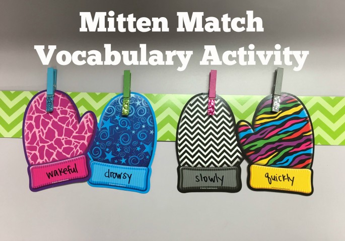 Mitten Match Vocabulary Activity – Teacher Created Tips