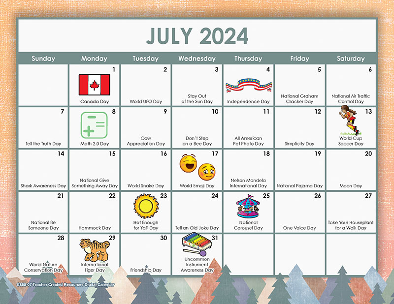 Monthly Calendars « Free | Teacher Created Resources